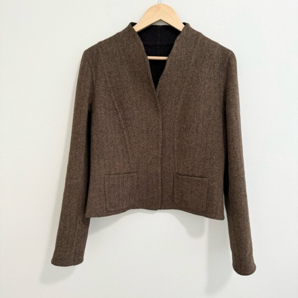 Peruvian Connection Herringbone Blazer Jacket - Gem